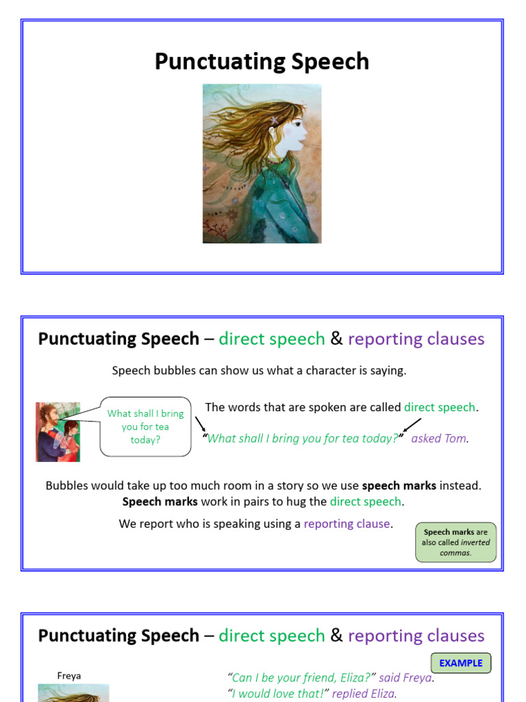 Direct speech punctuation | PDF | Comma | Letter Case