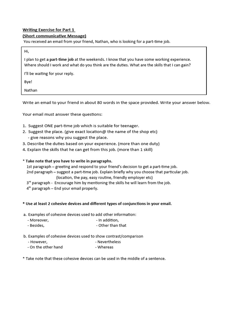 Writing Exercises: Emails, Essays, Articles | PDF | Reason | Essays