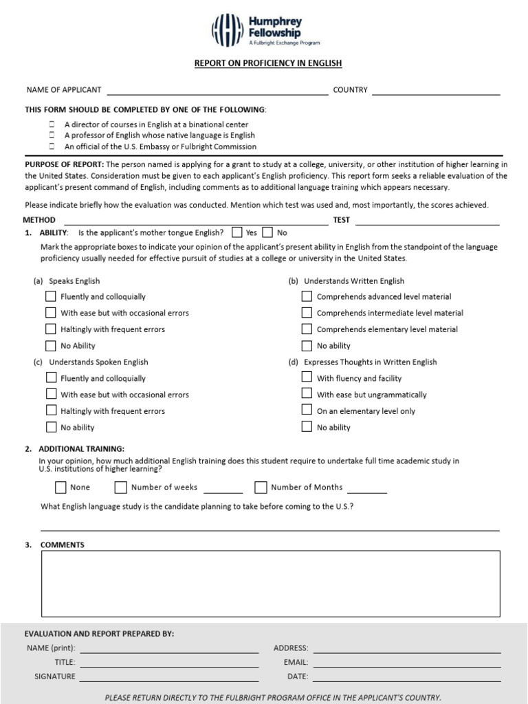 English Language Assessment Form HHH | PDF | English Language | First ...