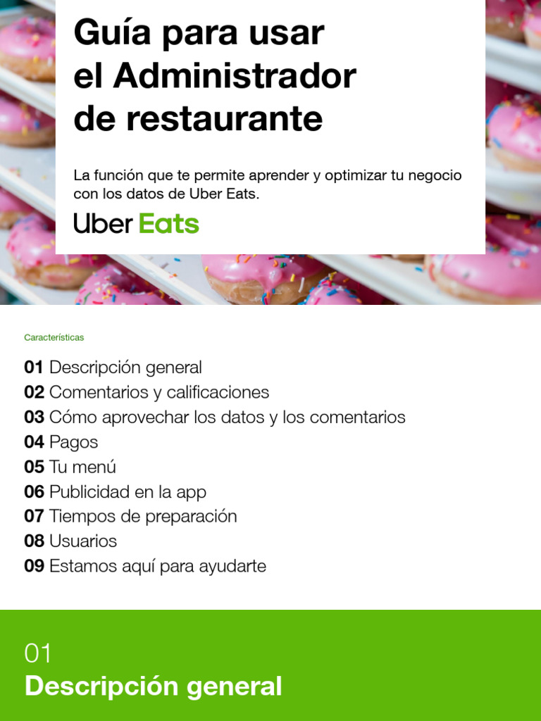 Es-419 - Uber Eats Manager Training | PDF | Aplicación movil | Restaurantes