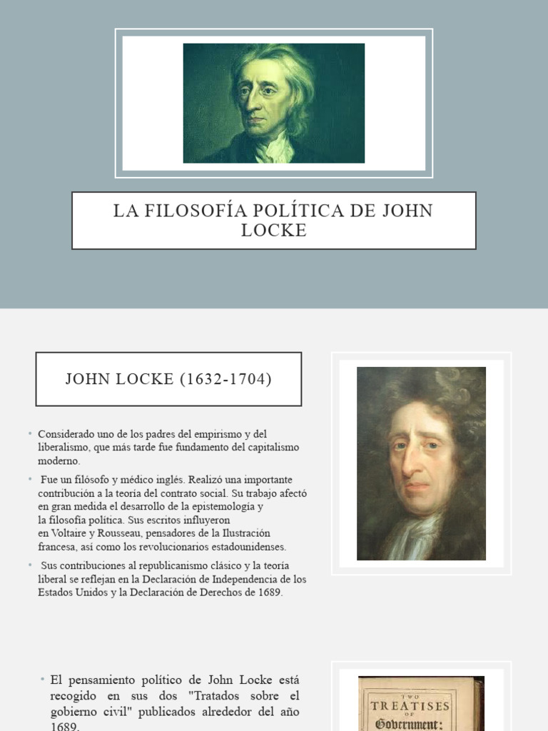 LA FILOSOFÍA POLÍTICA DE John Locke | PDF | Filosofia politica | John Locke