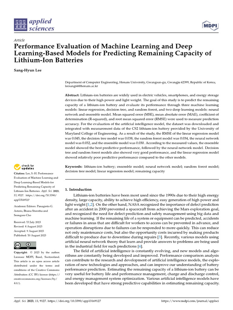 Performance Evaluation of Machine Learning and Dee | PDF | Artificial ...