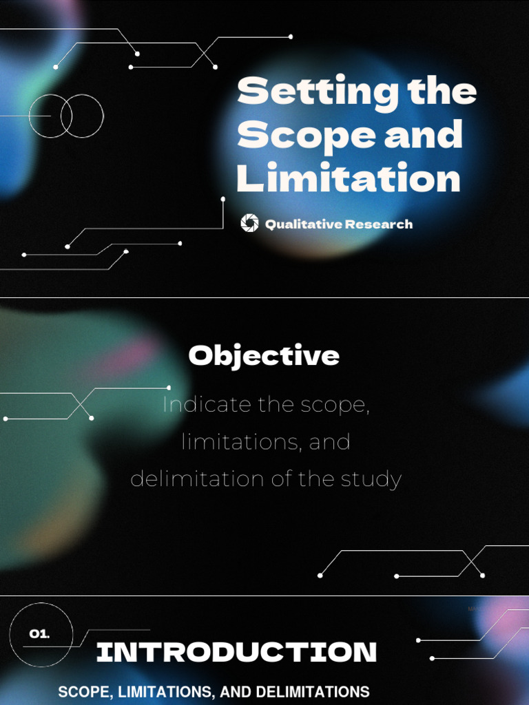 Setting The Scope and Limitation: Qualitative Research | PDF ...