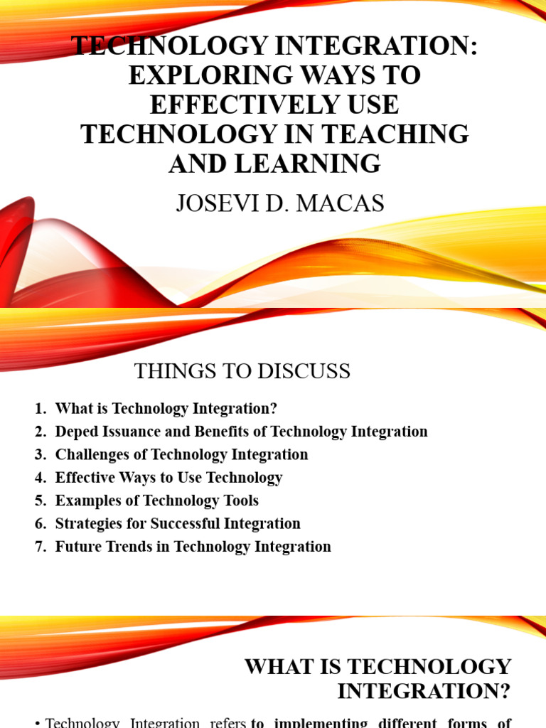 GAD Seminar - Technology Integration | PDF | Computing | Learning