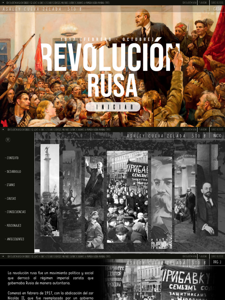Revolucion Rusa | PDF | Imperio ruso | Vladimir Lenin