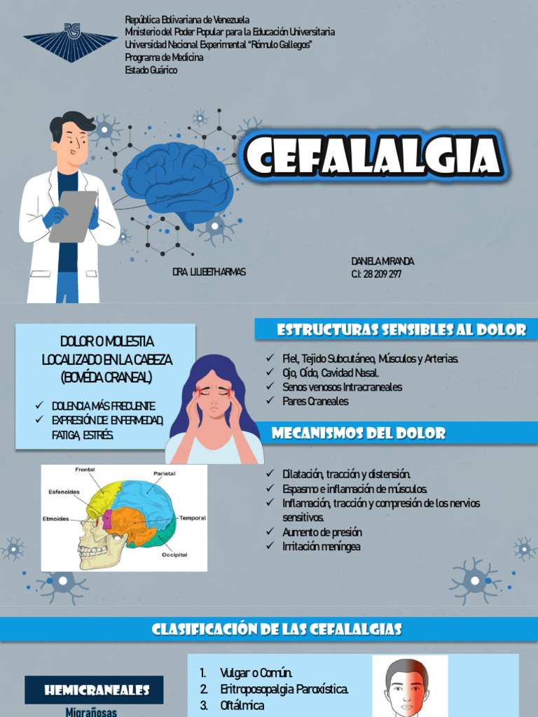 CEFALALGIA | PDF | Dolor de cabeza | Medicina CLINICA