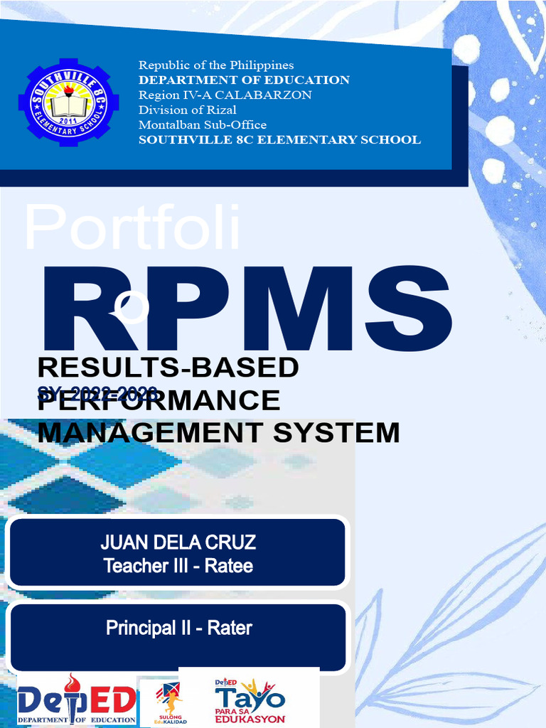 RPMS Template SY 2022 2023 | PDF | Educational Assessment | Learning