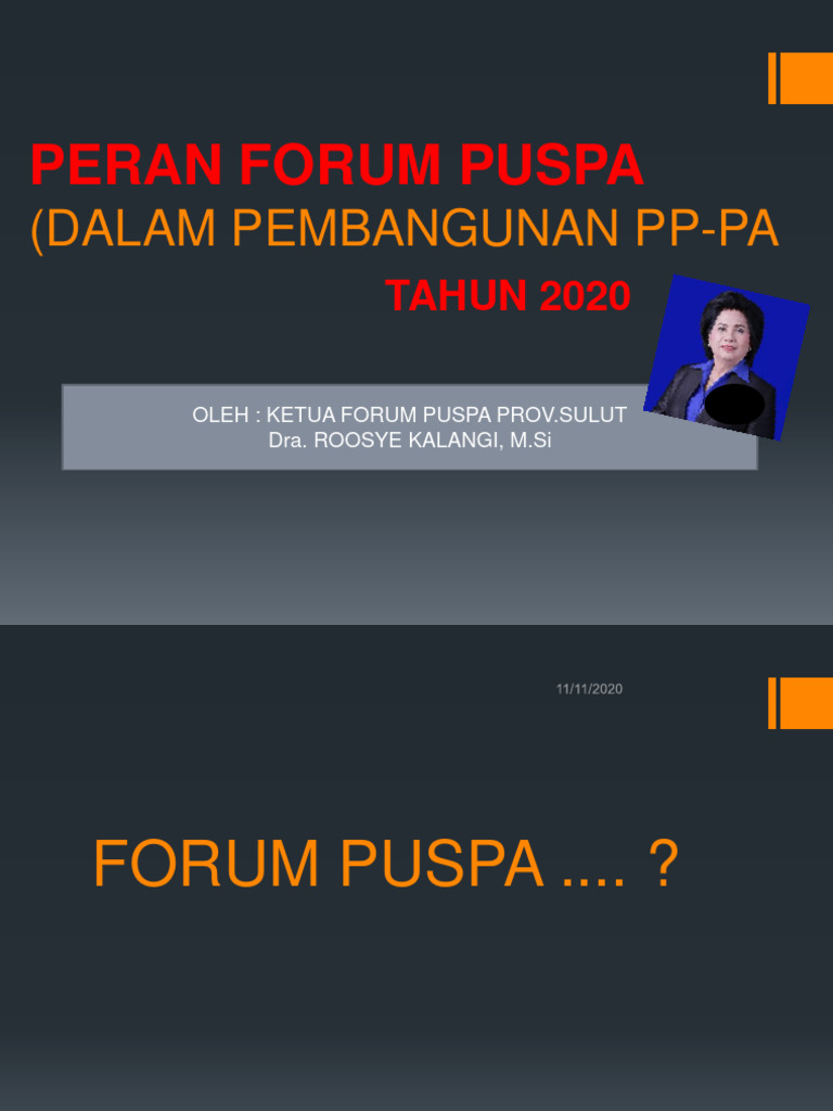 Materi Forum Puspa Pada Webinar 12 Nov 2020 | PDF