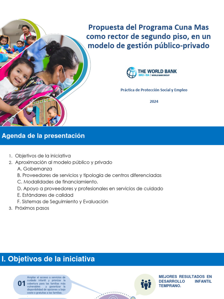 002 - PPT BM Modelo Publico - Privado Cuna Mas | PDF | Evaluación | Gobernancia