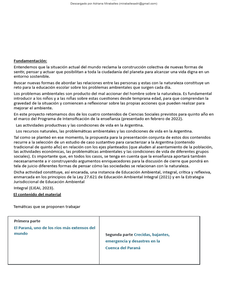 Proyecto 33 | PDF | Entorno natural | Cuenca de drenaje