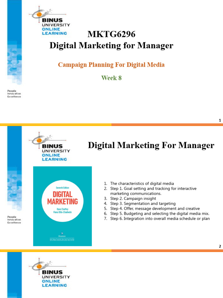 PPT8 CampaignPlanningForDigitalMedia 20240524083319 | PDF | Market Segmentation | Marketing ...