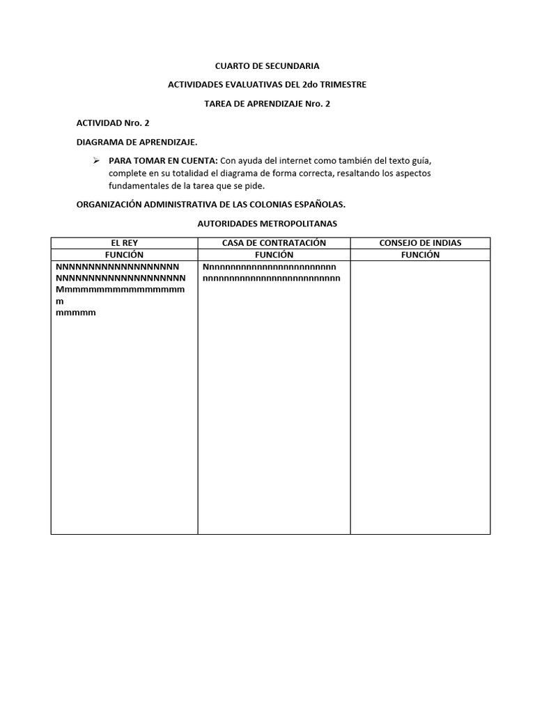 4to C-B de Srcundaria 2do Trimestre Tarea 2 Franciscano Plataforma. | PDF