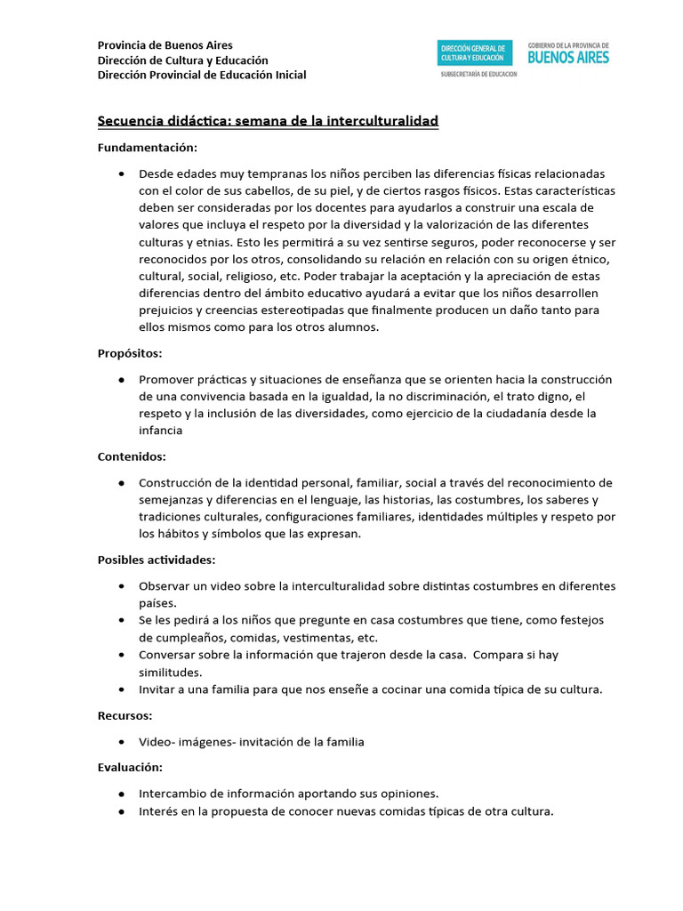 Secuencia de Interculturalidad | PDF Secuencia de Interculturalidad | PDF