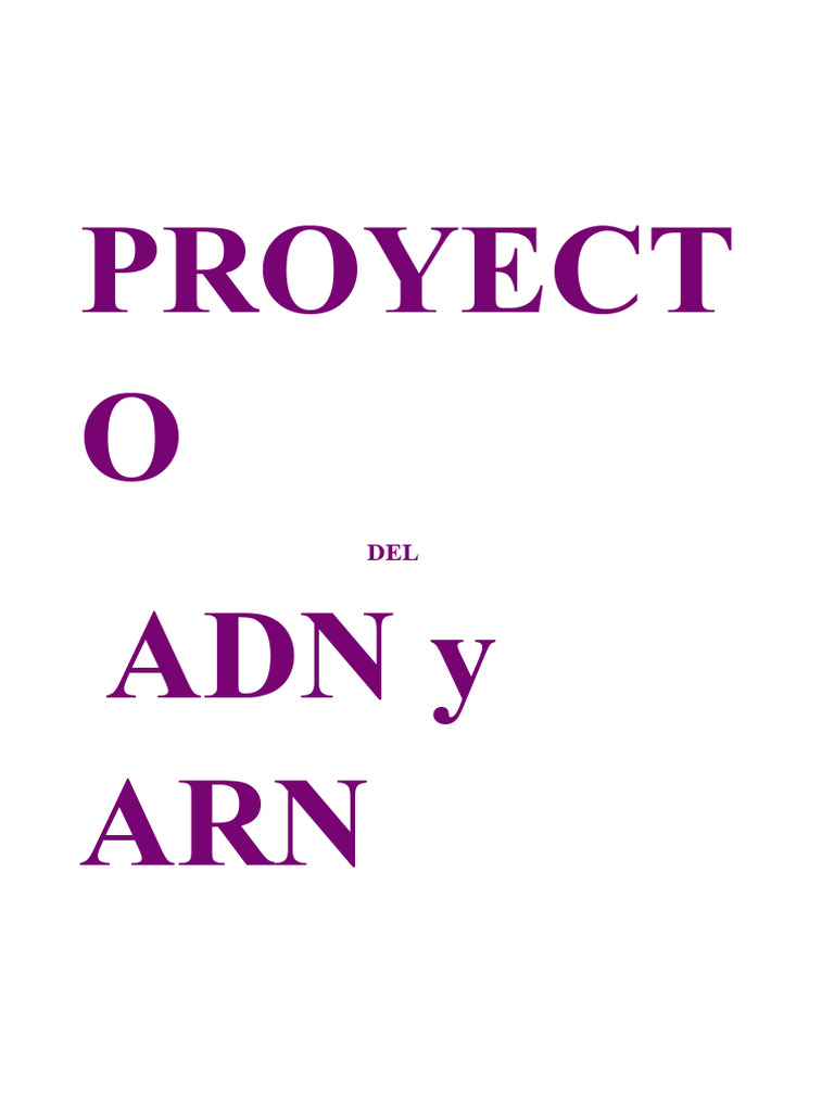 ADN(2) | PDF | Adn | Rna