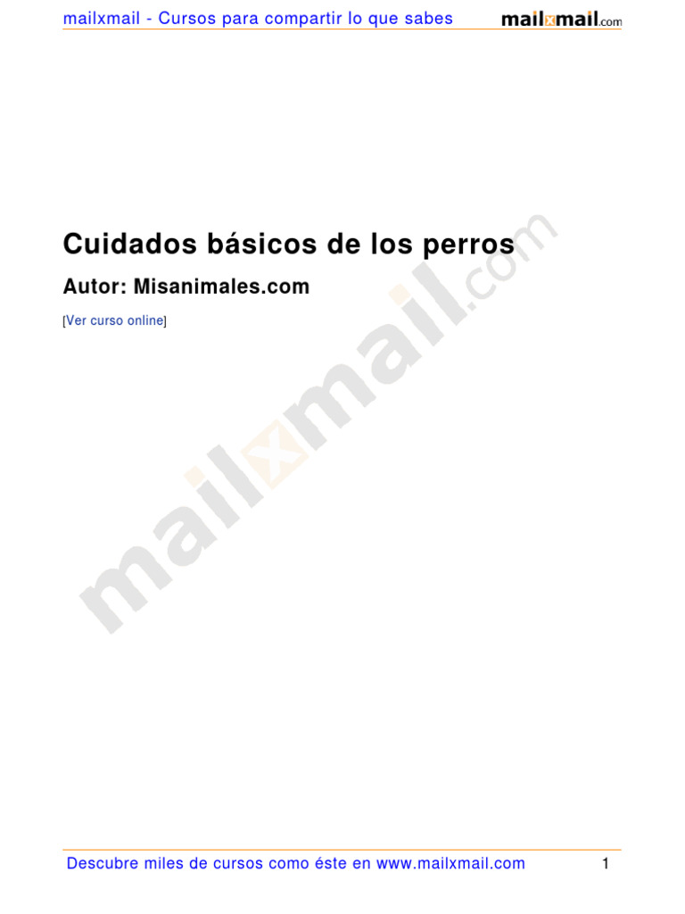 Cuidados Básicos para Perros | PDF | Depresión (estado de ánimo ...