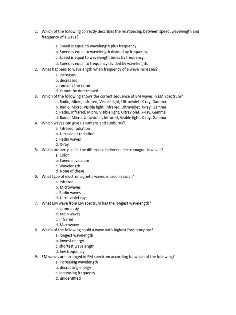 Understanding Electromagnetic Waves | PDF | Electromagnetic Radiation ...