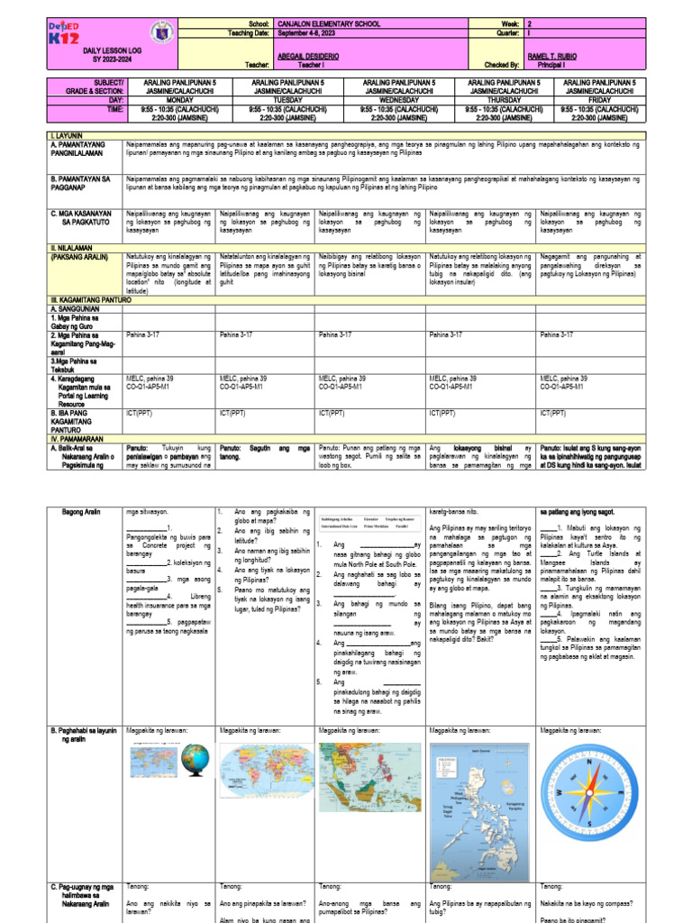DLL Ap 5 Q1 W2 | PDF
