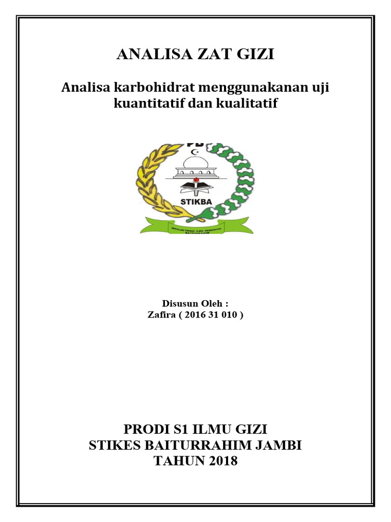 Tugas 1 (Analisa Karbohidrat Kualitatif Dan Kuantitatif) | PDF