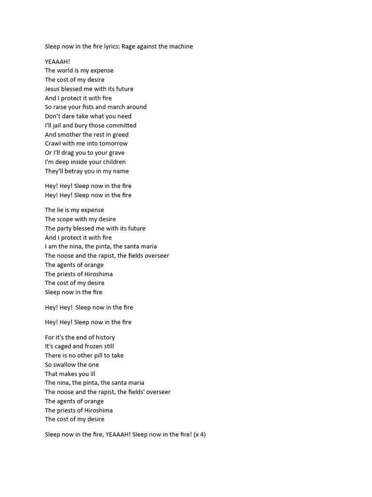 Lesson 1 Lyrics | PDF