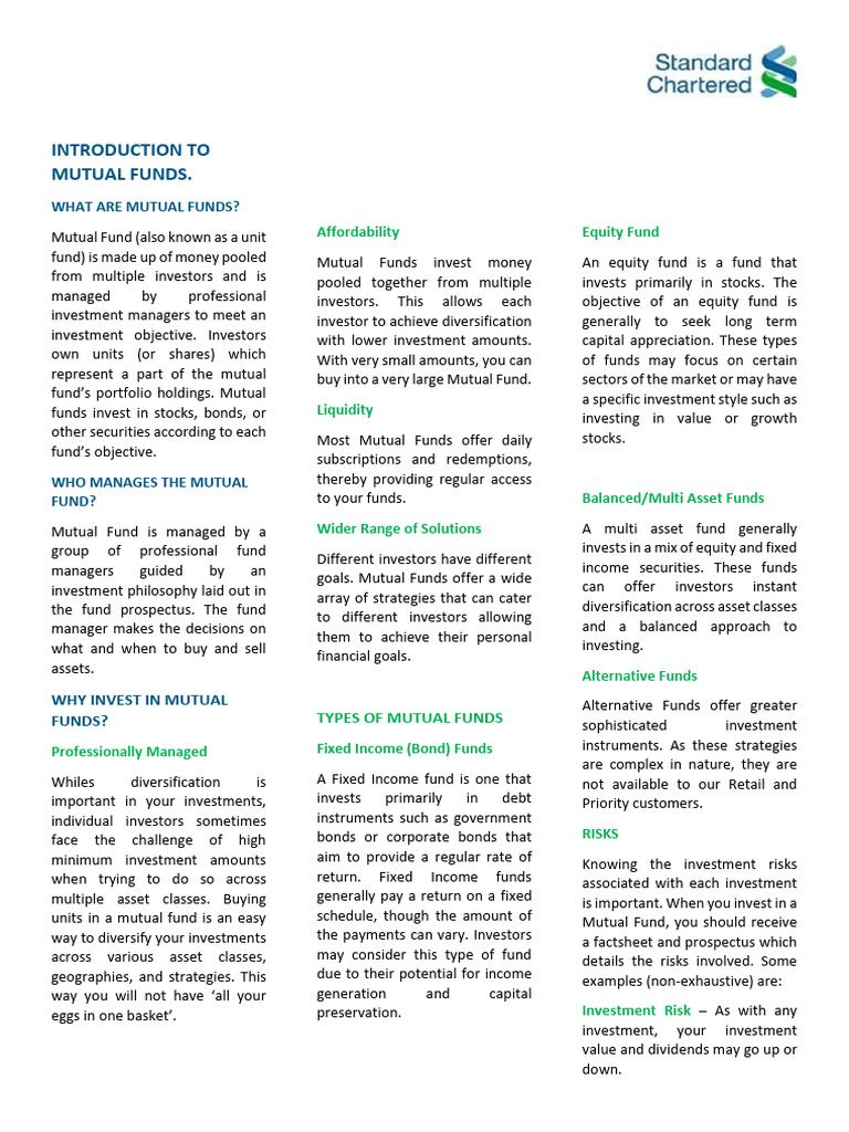 Beginner's Guide to Mutual Funds | PDF | Investment Fund | Investing