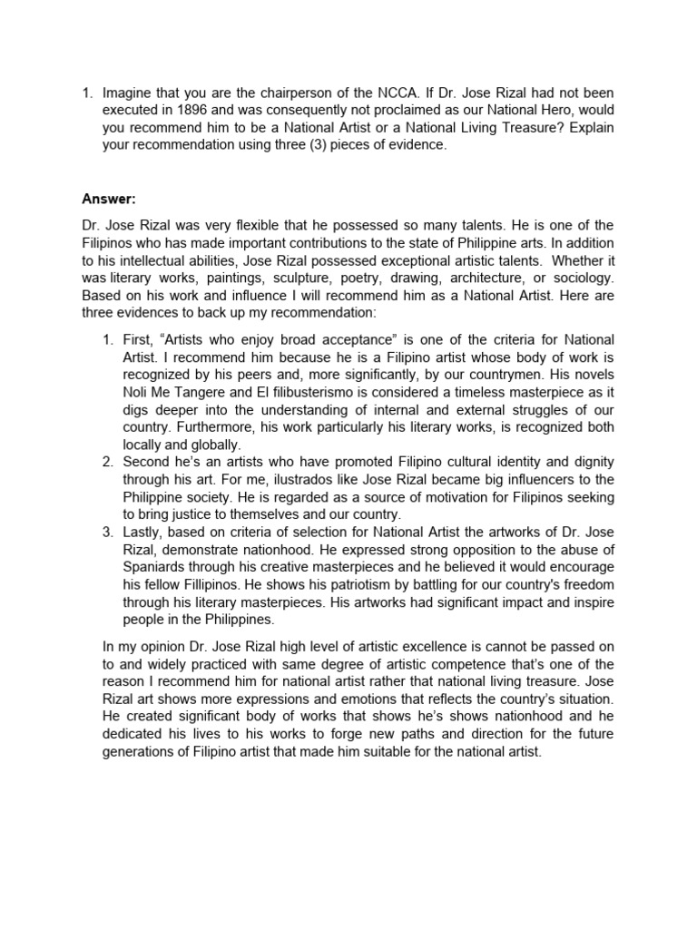 Dr. Jose Rizal | PDF | Philippines | Liberal Arts Education