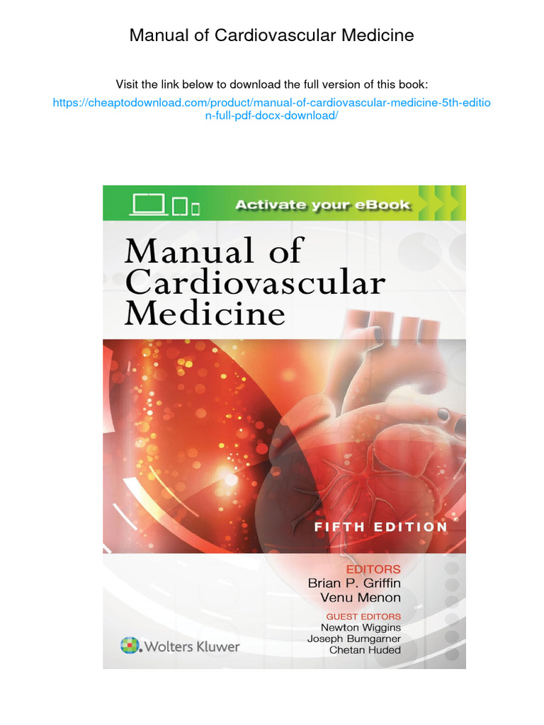 Manual of Cardiovascular Medicine 5th Ed. | PDF | Myocardial Infarction ...