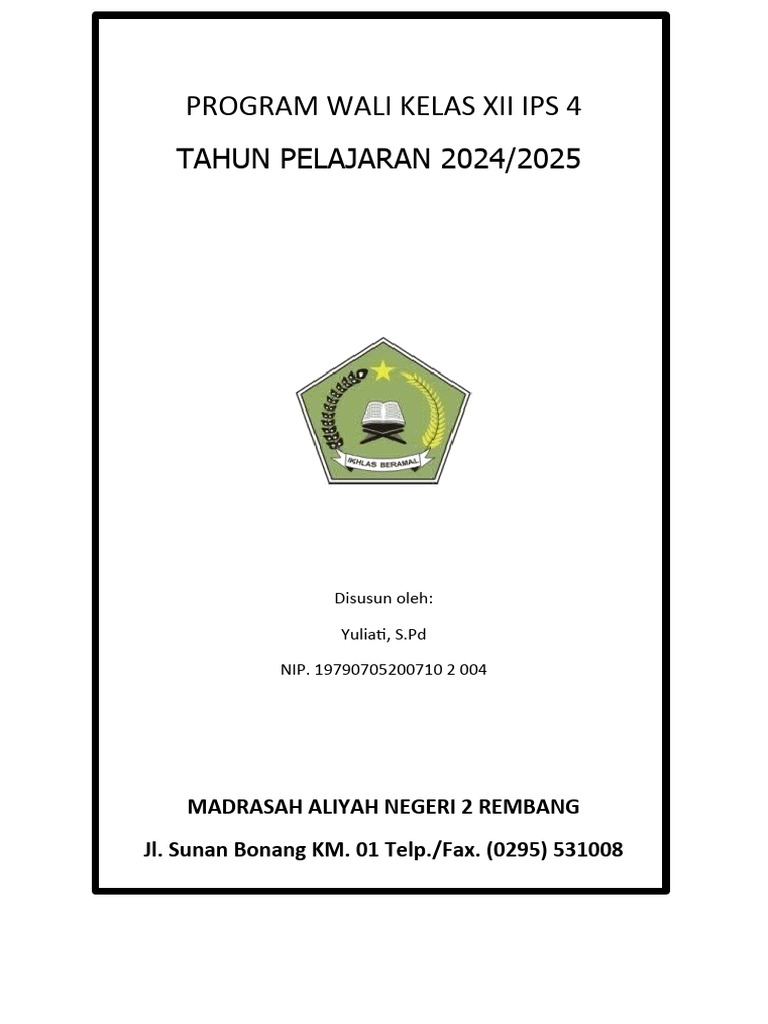 Program Wali Kelas - 1 | PDF | Karier & Perkembangan | Perjalanan