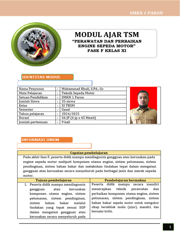 MODUL AJAR Engine PMM | PDF | Karier & Perkembangan