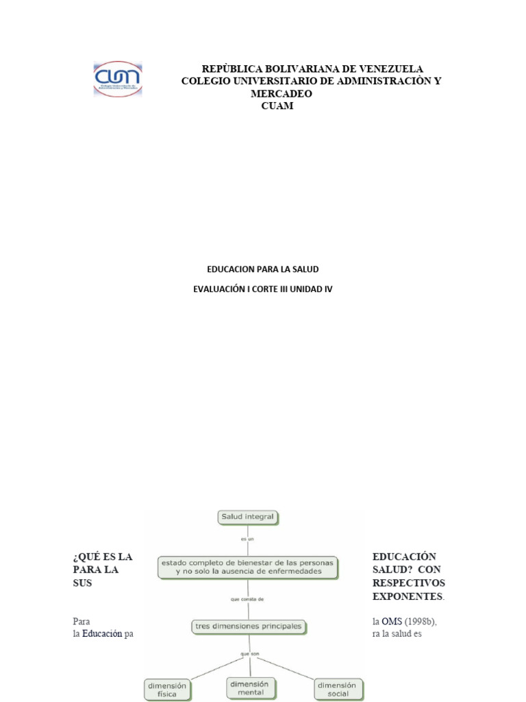 Educacion para Salud IV | PDF | Infección transmitida sexualmente | La ...