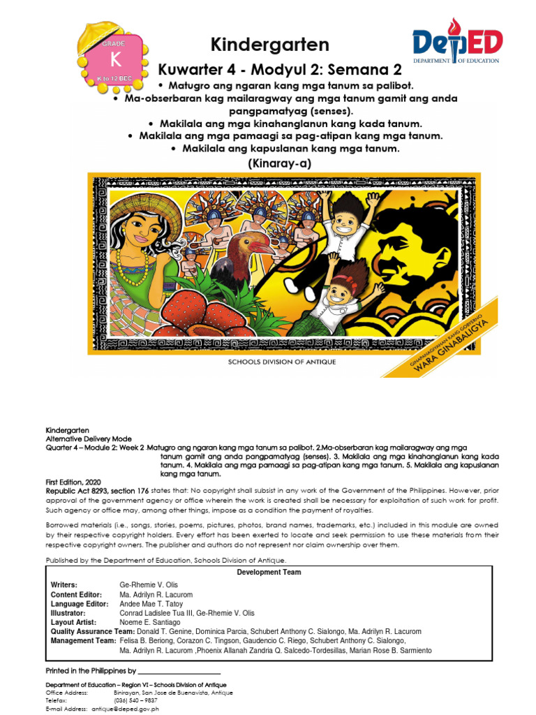 Q4-Module-2-Week-2 Kindergarten | PDF