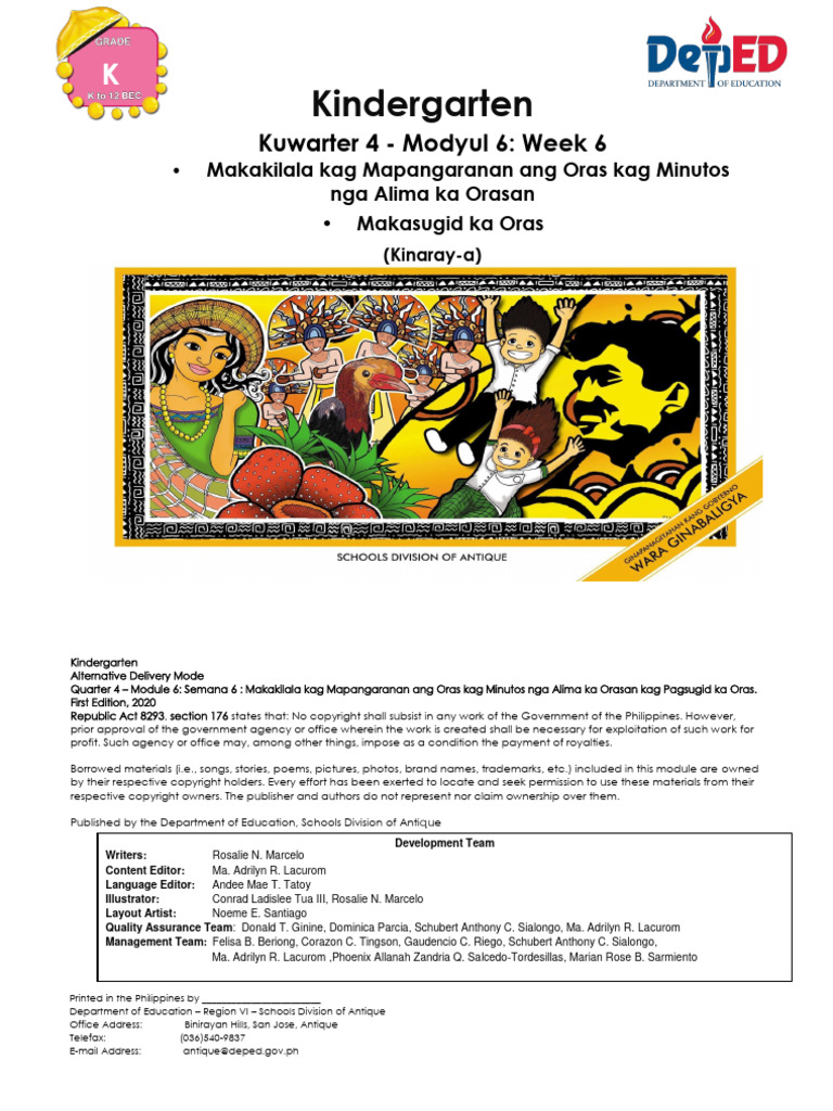 Q4-module-6-Week-6 kindergarten | PDF