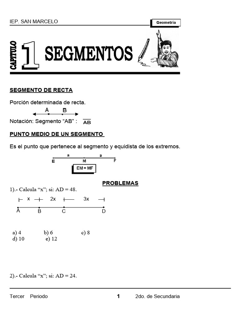 Geometria 2do | PDF | Ángulo | Matemática Elemental
