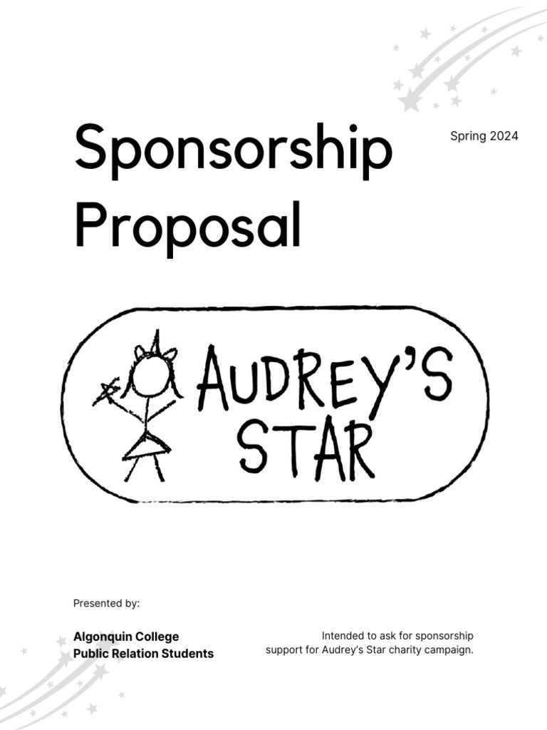 Audreys Star Sponsorship Proposal 1 | PDF
