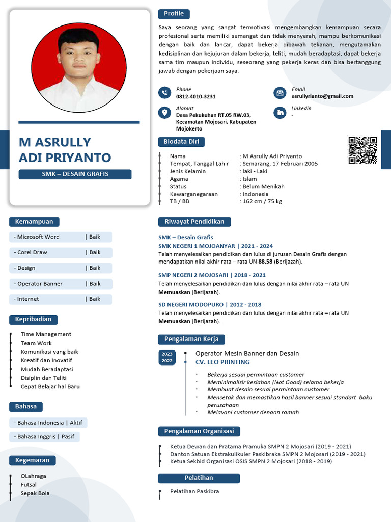 CV M Asrully Adi Priyanto | PDF