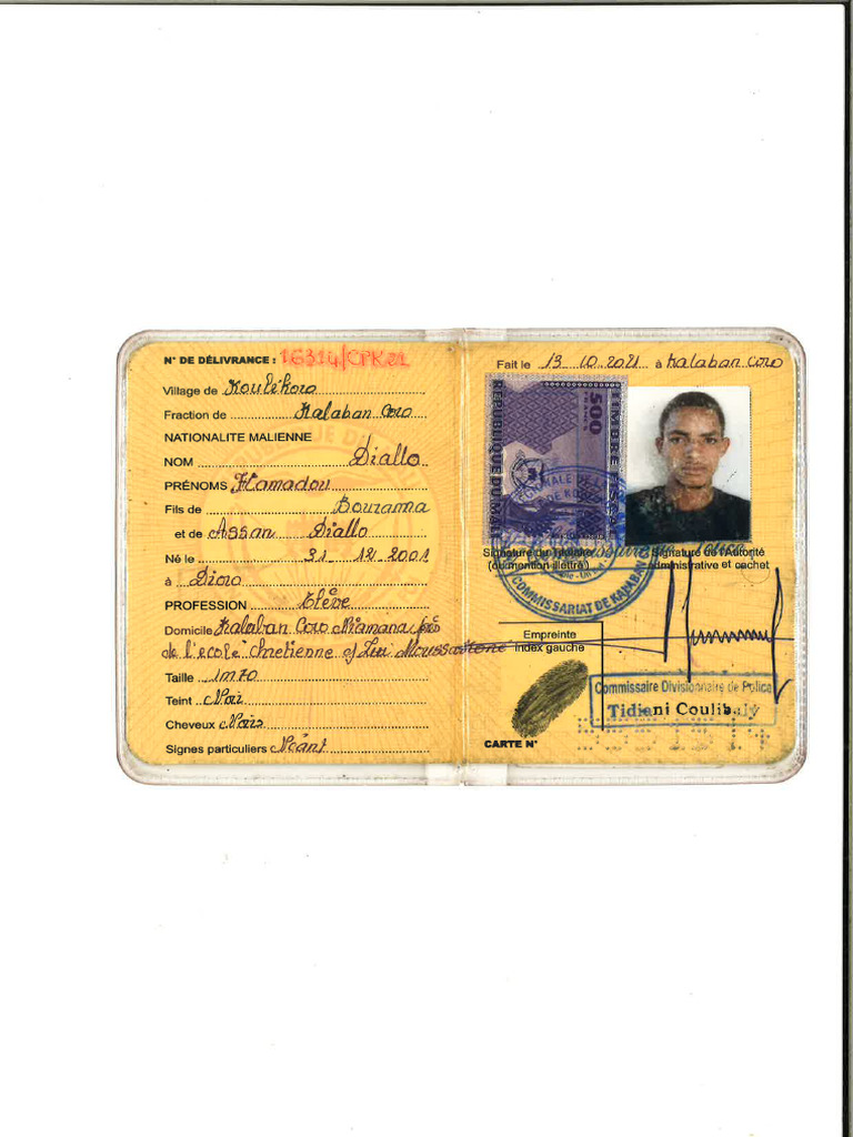 Carte D'andite | PDF