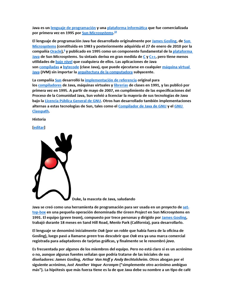 java | PDF | Java (lenguaje de programación) | Desarrollo de software