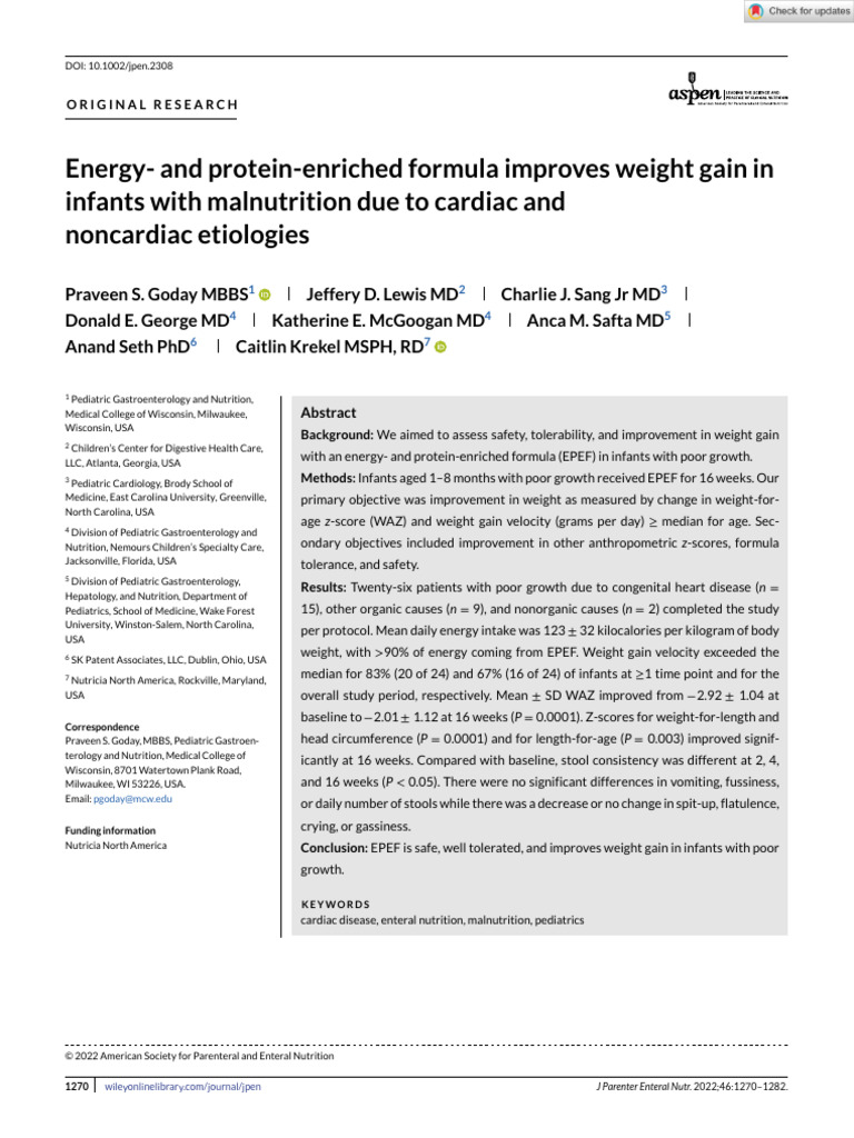 Energy Protein Enriched Formula | PDF | Nutrients | Nutrition