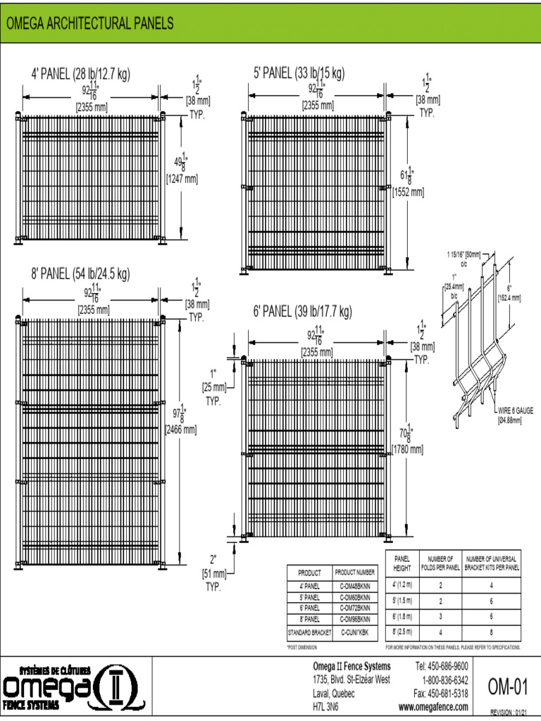 Omega Architectural Panel Specifications | PDF | Screw | Pipe (Fluid ...