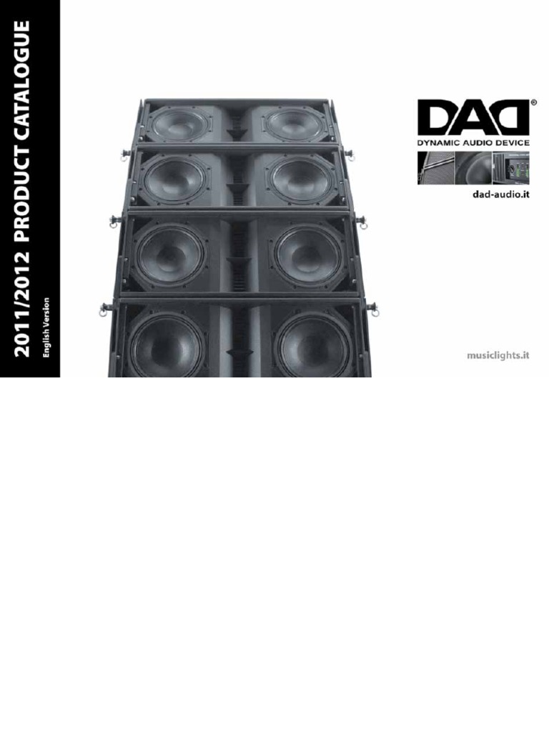 Dad Catalogue | PDF | Loudspeaker | Signal Processing