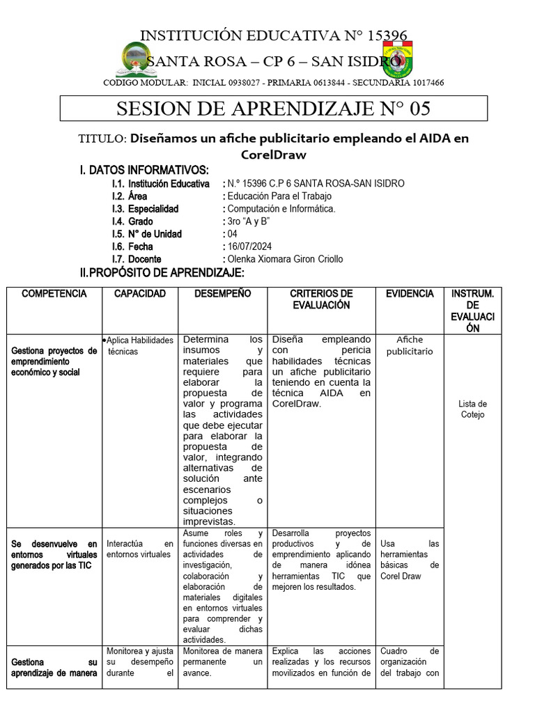 Diseño de Afiches AIDA en CorelDraw | PDF | Aprendizaje | Maestros