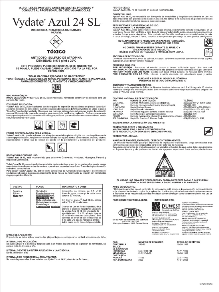 Vydate Azul 24 SL - DFU1 | PDF