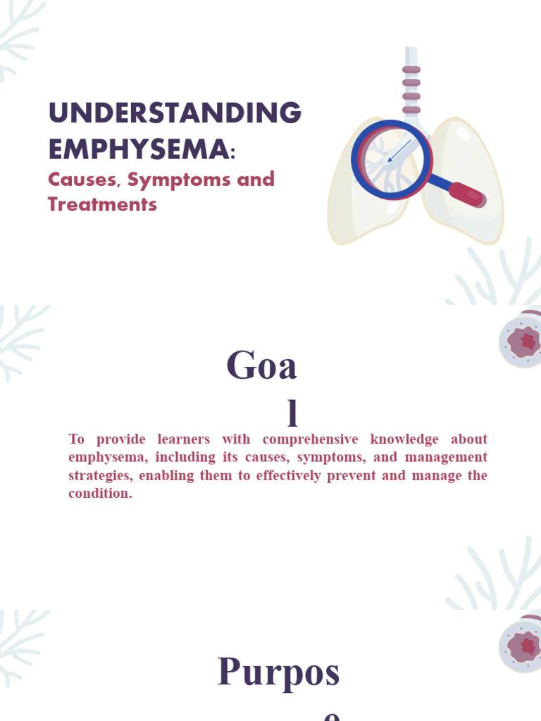 Emphysema-Teaching Plan Presentation | PDF | Chronic Obstructive ...