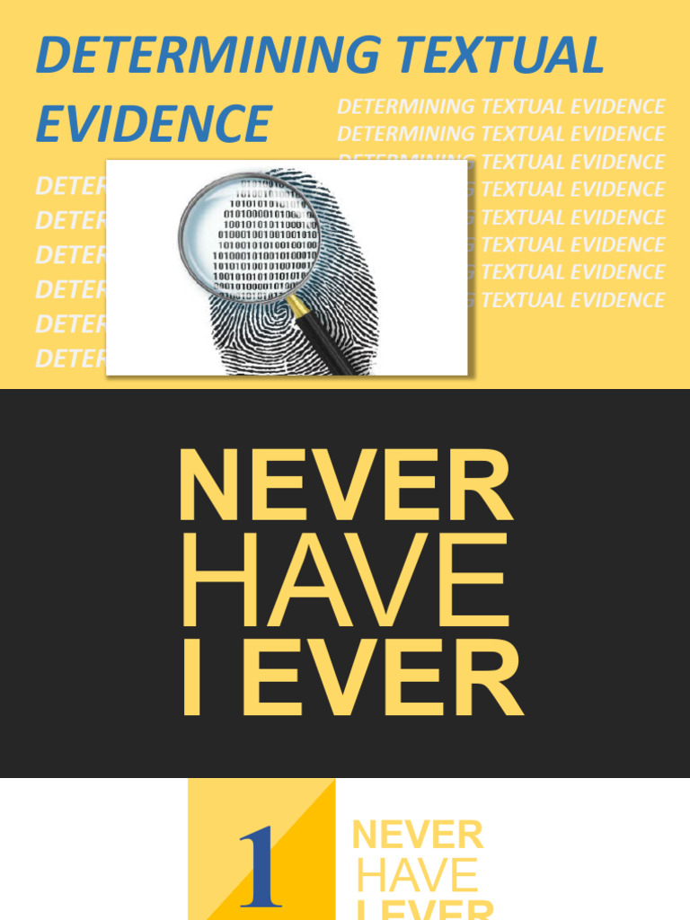 2.4. Determining Textual Evidence | PDF