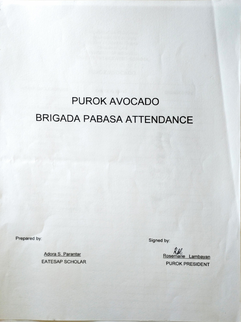 Attendance Sheet Brigada Pagbasa | PDF | Philippines