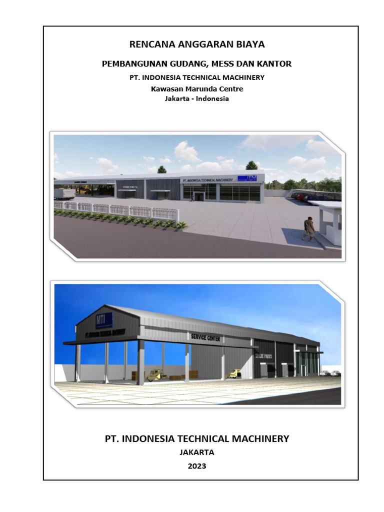 Contoh Boq Mess Gudang & Kantor PT Itm | PDF