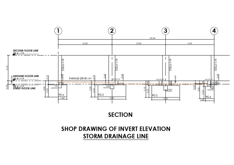 Detailed Shop Drawing for Parking Drainage | PDF