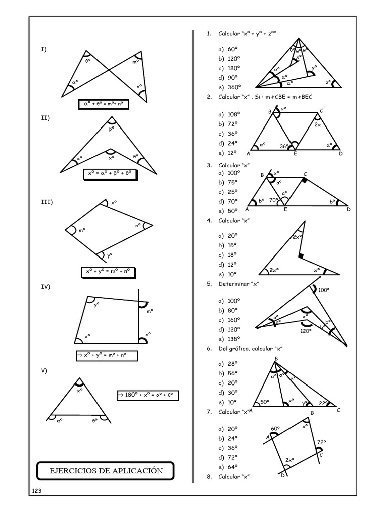4to Año - Triángulos - Propiedades Basicas | PDF | Métodos y materiales de enseñanza