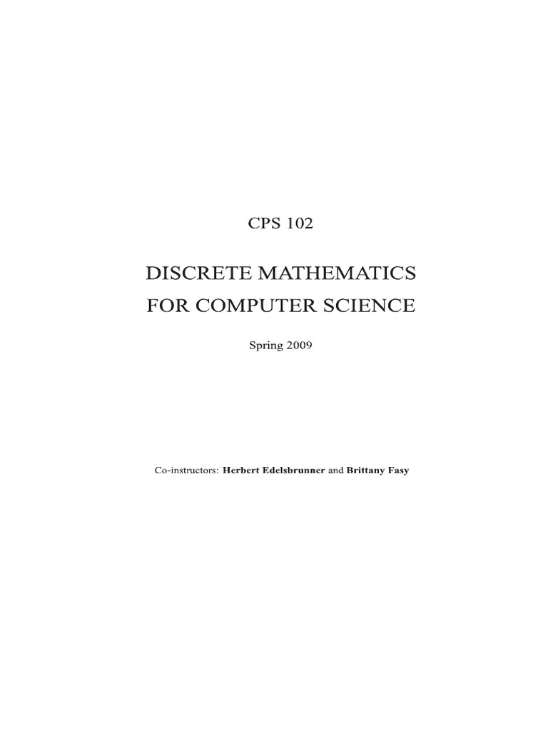 Discrete Mathematics | PDF