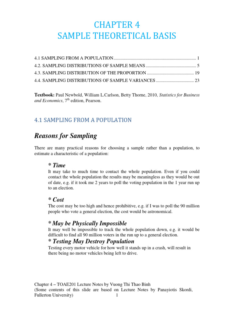 TOAE201-LecturerNotes-Chapter 4. Sample Theoretical Basis | PDF ...