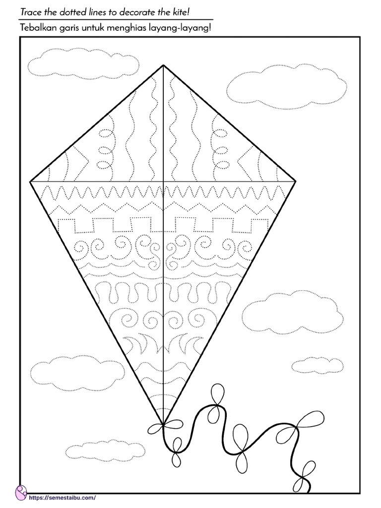 Menebalkan Garis - Menghias Layang-Layang | PDF